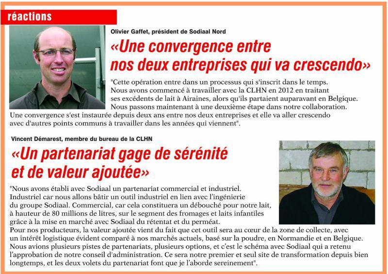 Sodiaal et la CLHN concluent un partenariat industriel et commercial ... Sodiaal et la CLHN concluent un partenariat industriel et commercial ...