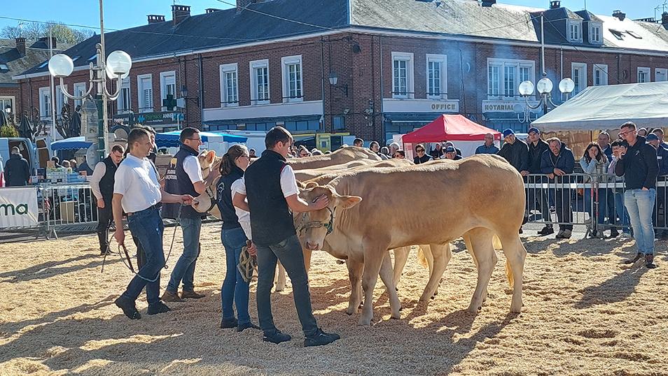 Sous un grand soleil de printemps, la Foire de Poix a attiré la foule ...