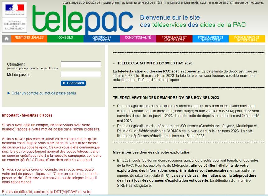 TéléPac 2023 : démarrage compliqué | Agri53