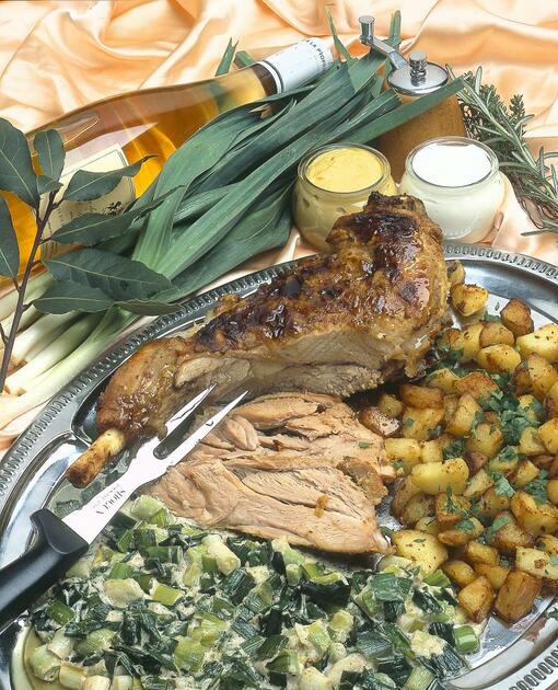 Recette de chevreau à l'ail vert | Réussir La Chèvre