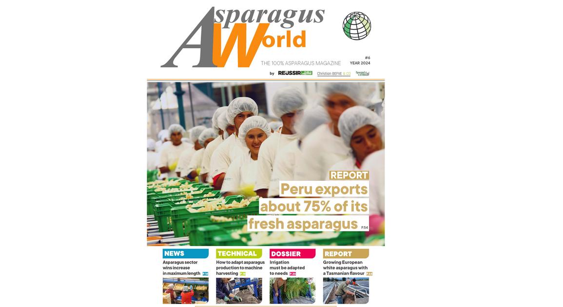 Asperge : une nouvelle édition du magazine Asparagus World est sortie ...