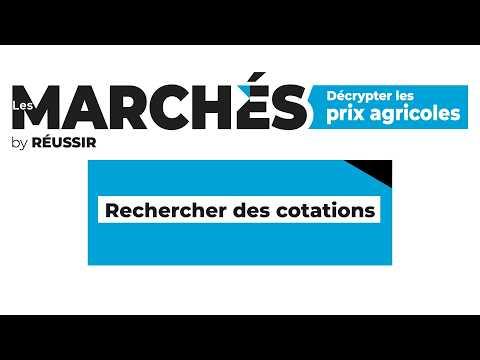 [Tuto] Utiliser la base de cotations Les Marchés, 15 millions de prix ...