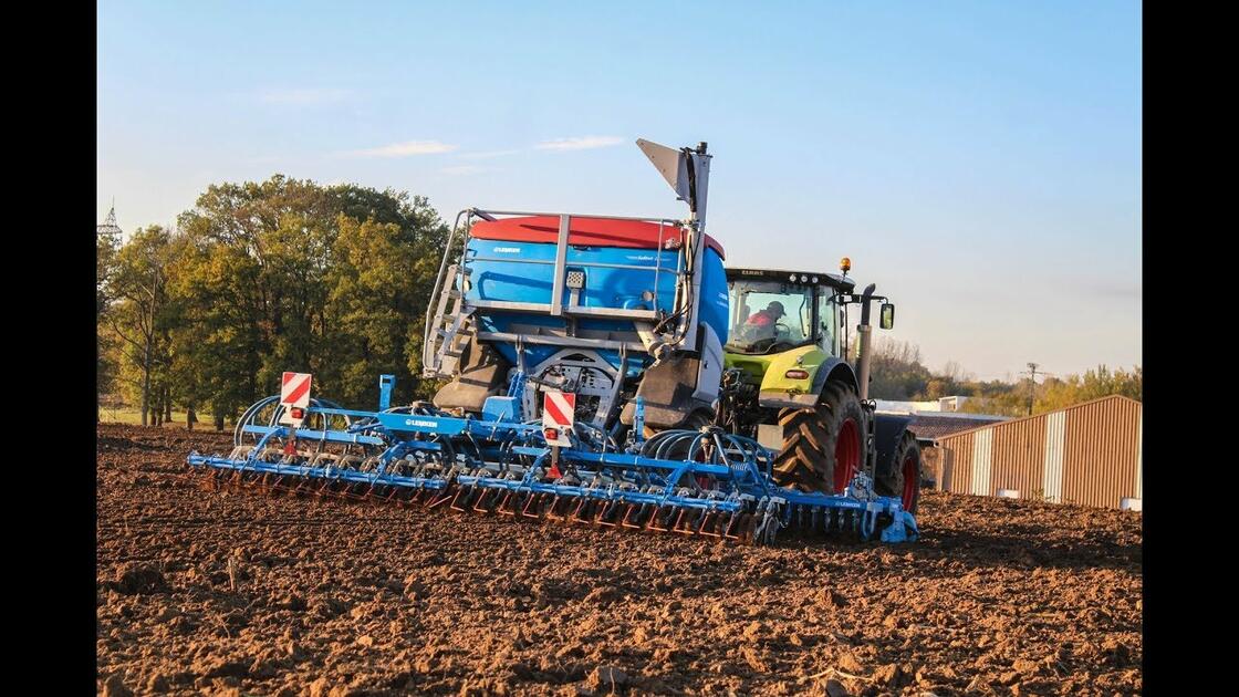 Semis dans l'Oise avec un Claas Axion 930 et un semoir Lemken Solitair 25 | Réussir machinisme