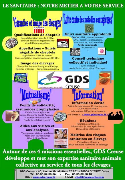 Action sanitaire collective | GDS Creuse : l’association sanitaire des éleveurs avec une ...