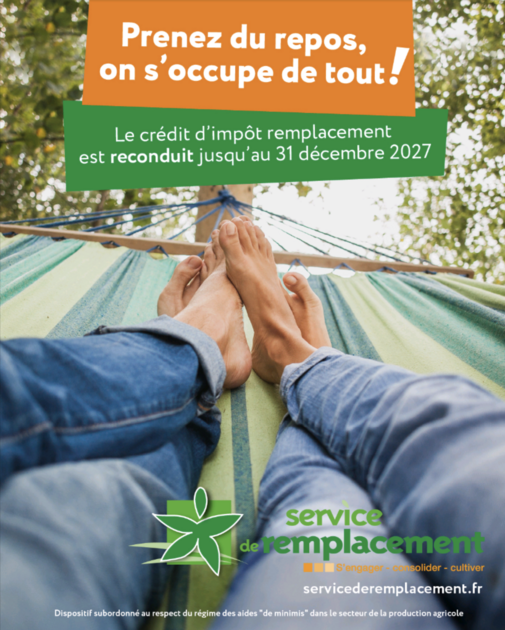 Service de remplacement | Le crédit d'impôt remplacement est reconduit ...