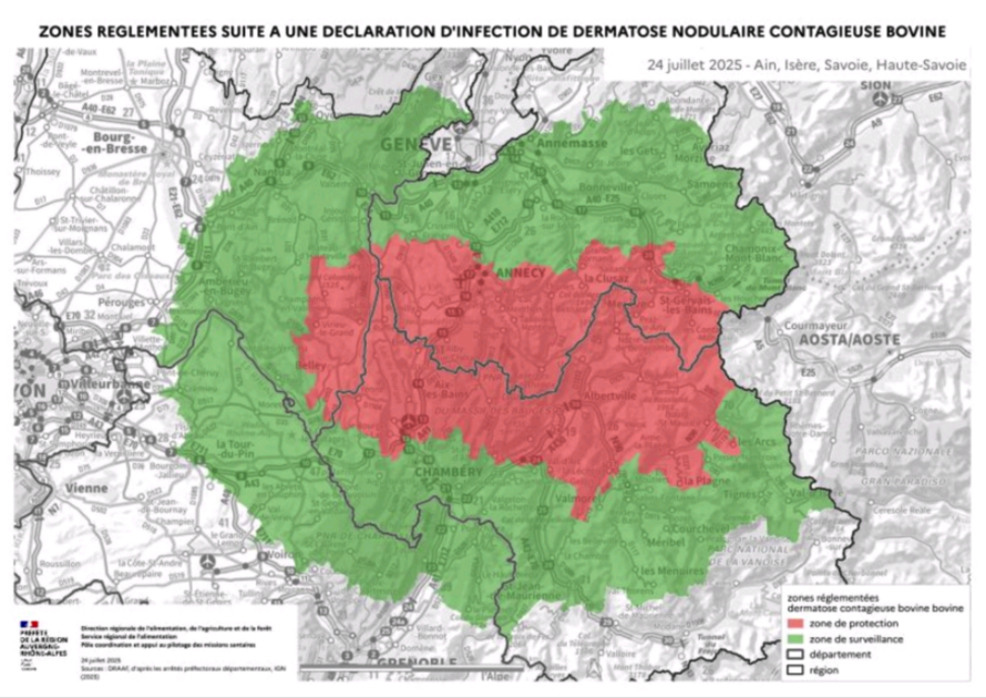 Dermatose nodulaire contagieuse Annie Genevard : « L'objectif est l'éradication de la maladie ...