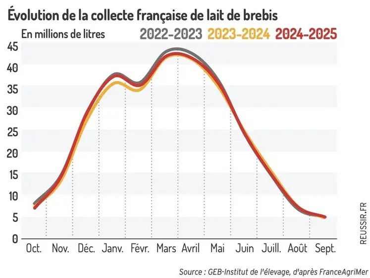 Collecte de lait de brebis | La collecte 2024-2025 de lait de brebis se ...