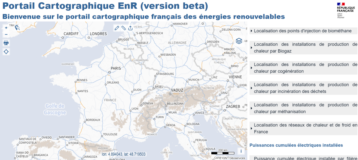 Energies renouvelables : lancement d’un portail cartographique des ...